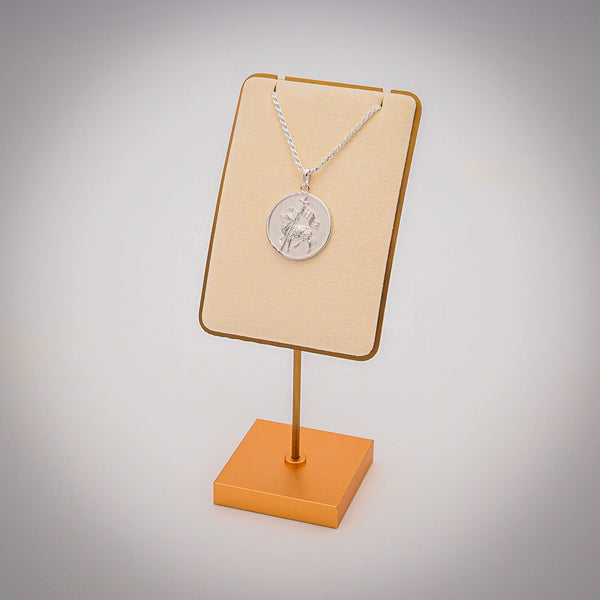 St. Thomas Sterling Silver Agnus Dei Pendant - Ad Crucem