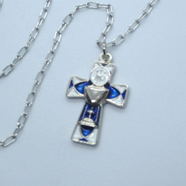 Kelly's Enamel Lord's Supper Cross Necklace - Ad Crucem