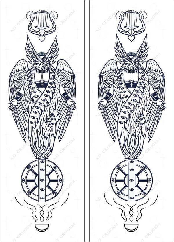For Today Seraphim Symbol Stencil